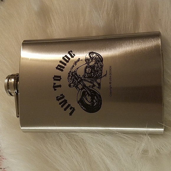 Accessories | Live To Ride Biker Flask | Poshmark